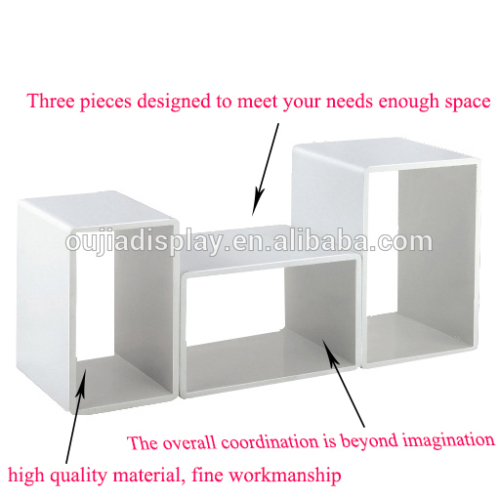 Stylish White Wood Retail Display Table, High Quality Stylish White ...