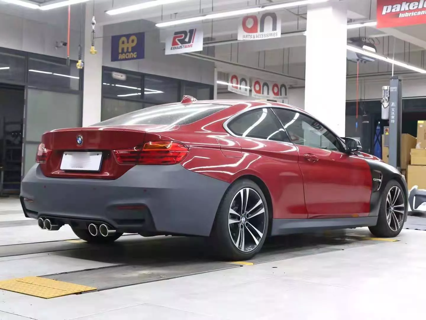 M4 Style Body Kit For 4 Series F32: Front Bumper, Rear Bumper, Side ...