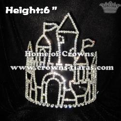 6inch Castle Frame Crystal Pageant Crowns, High Quality 6inch Castle ...