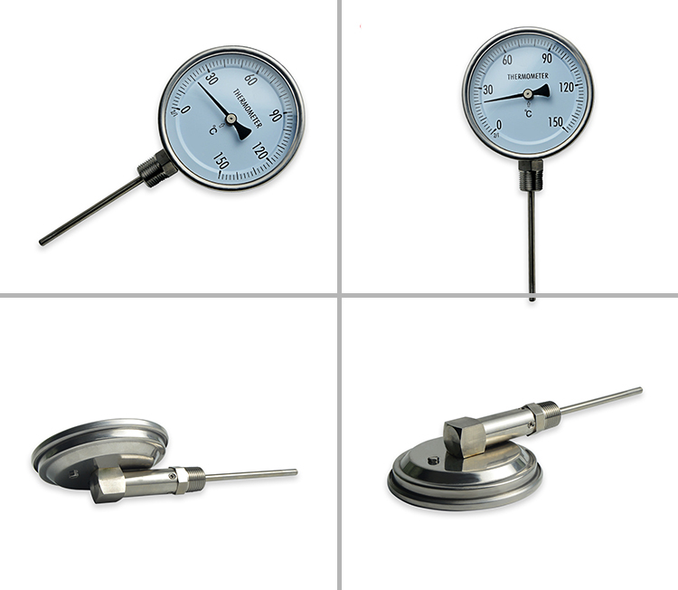 High Temperature Long Industrial Bimetal Thermometer, High Quality High ...