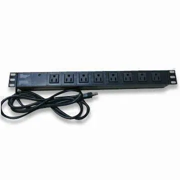 19-inch 8-way Pdu With Surge Protection And Us Plug, High Quality 19 ...