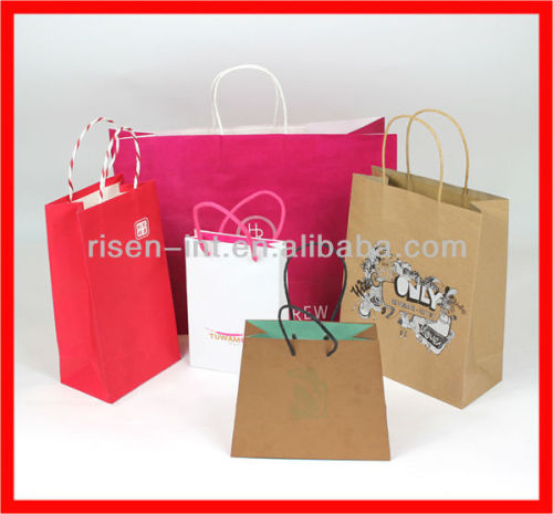 Promotional Craft Paper Carrying Bag, High Quality Promotional Craft ...