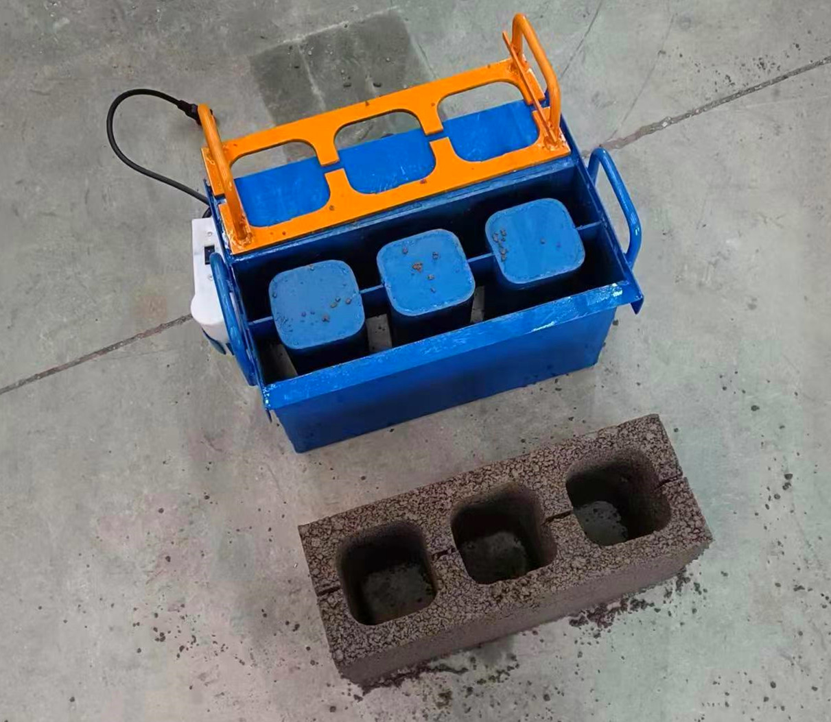 Manual Interlocking Hollow Concrete Blocks Cement Brick Mold, High ...