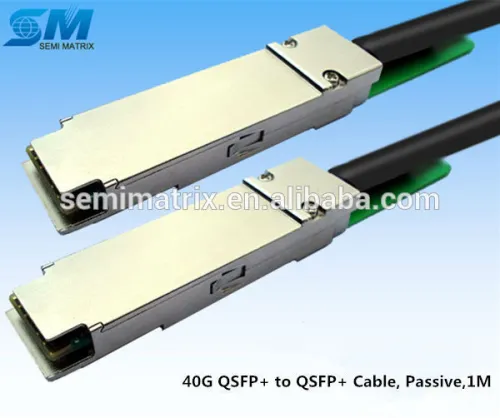 1 Meter Length 40g Qsfp+ Direct Attach Passive Copper Cable, High ...