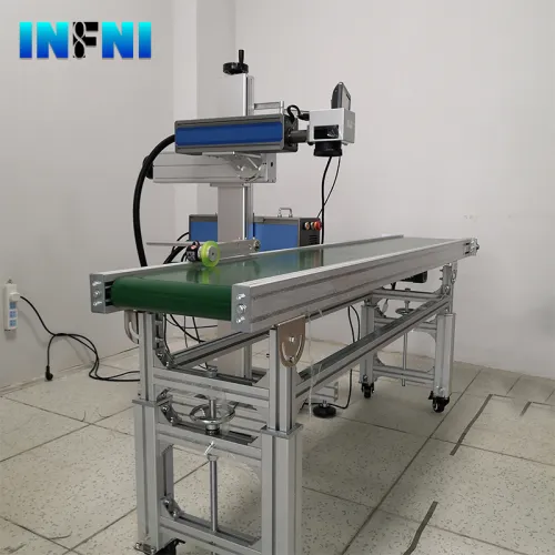 Co2 Flying Online Conveyor Belt Laser Marking Machine, High Quality Co2 ...