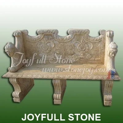 Western Style Marble Benches With Back, High Quality Western Style ...