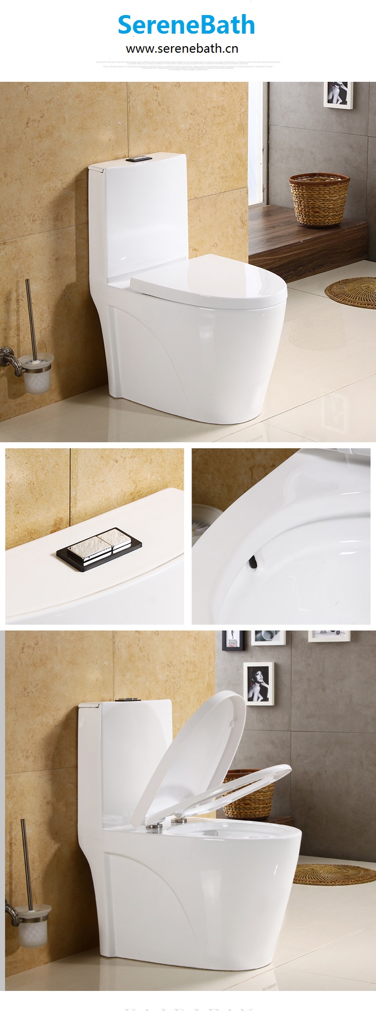 Ceramic Sanitary Ware Floor Standing Jet Siphonic Vortex Flush Toilet ...