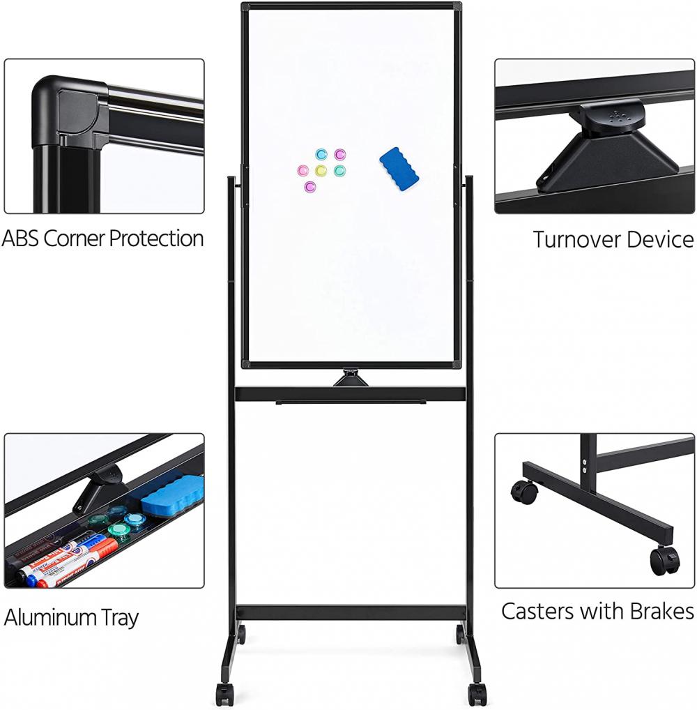 2021 Rolling Magnetic Marker Whiteboard สำหรับ Office Amazon คุณภาพสูง ...