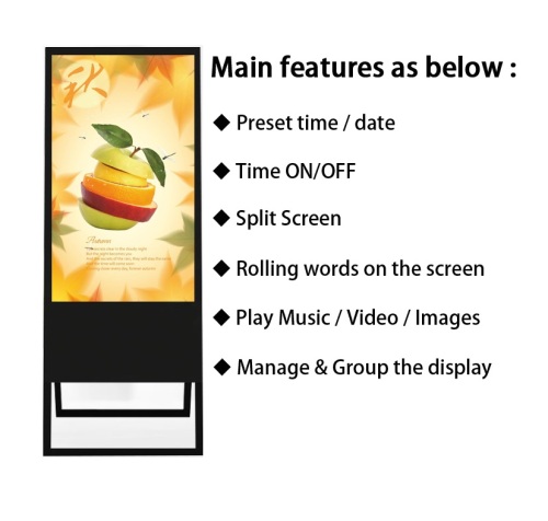 Android Digital Signage Kiosk Poster Display คุณภาพสูง Android Digital ...
