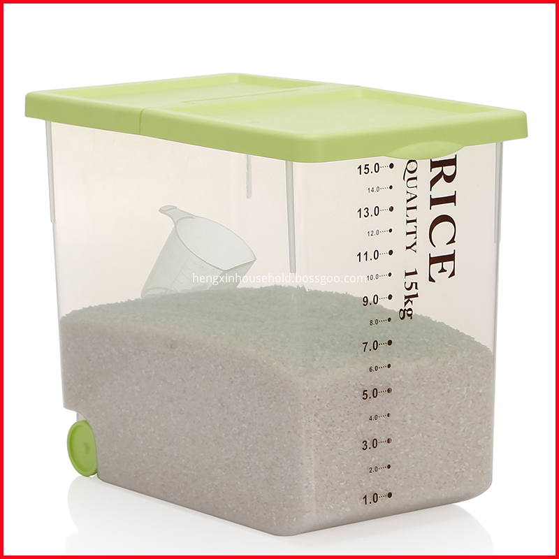 15kgs Plastic Cereal Container, High Quality 15kgs Plastic Cereal ...