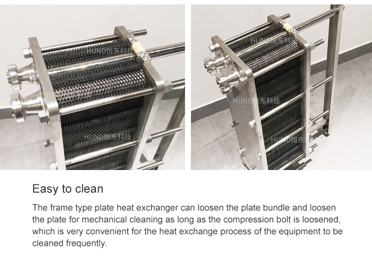 High Flow Flat Plate Heat Exchanger For Milk - Stainless Steel ...