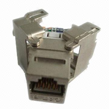 Cat6a Keystone Jack, 568a/568b Shielded For Computer Networking, High ...