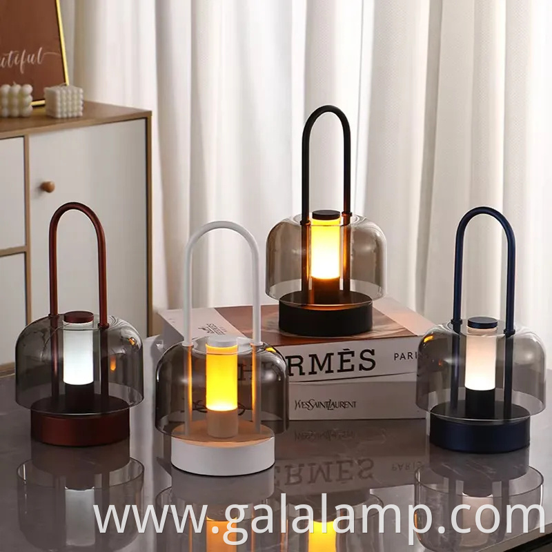 Hotel Restaurant Touch Dimming Rechargeable LED Table Lamp China ...