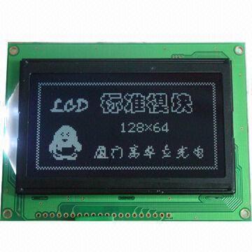 128 X 64 Dots Display Module, Fstn, White Backlight, High Quality 128 X ...