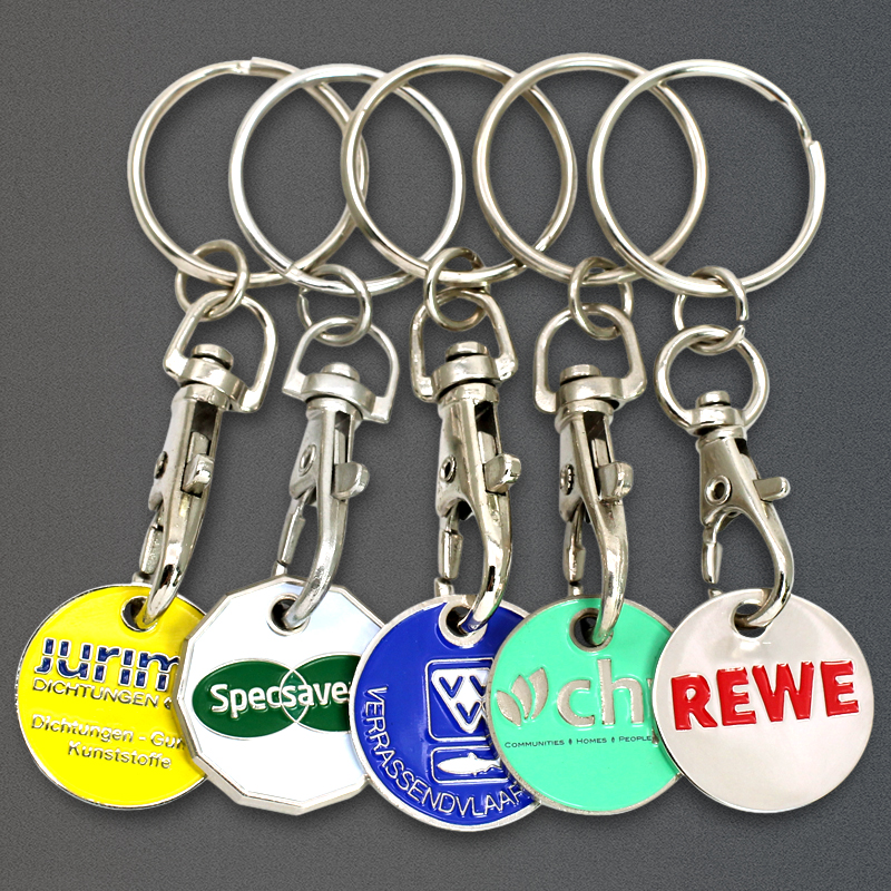 Euro Shopping Cart Trolley Coin Keychain, High Quality Euro Shopping ...