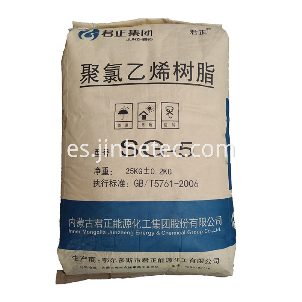 China PVC Resina K66-68 SG5 Grado de tubería de cloruro de polivinilo ...