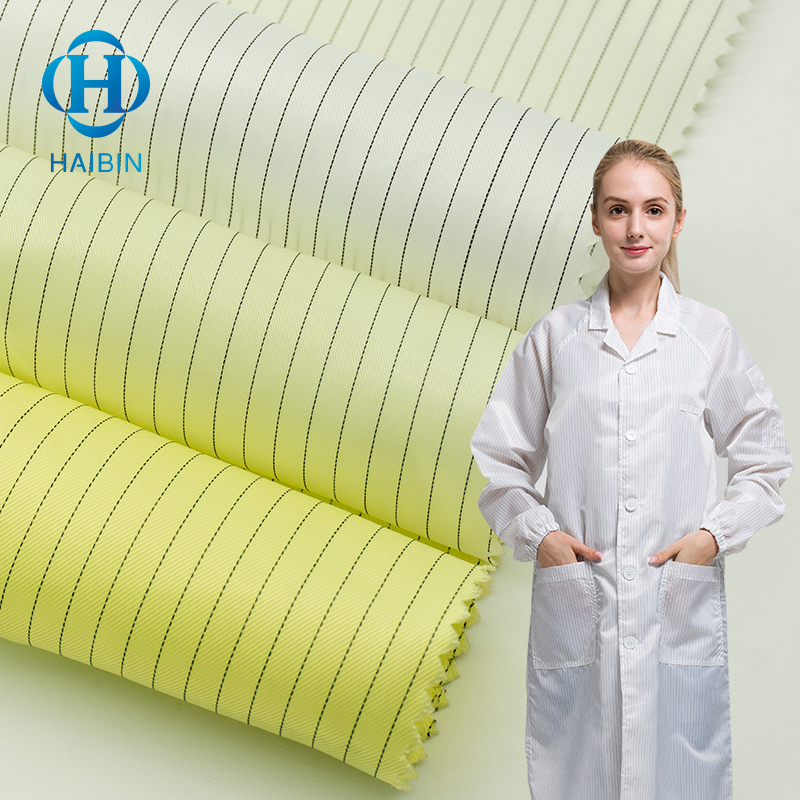 Medical Anti-static Fabric Esd Strip 99% Polyester 1% Carbon Fiber Anti ...