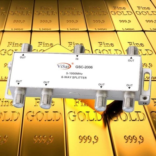 5-1000mhz 6 Way Cable Splitter With Low Insertion Loss, High Quality 5 ...