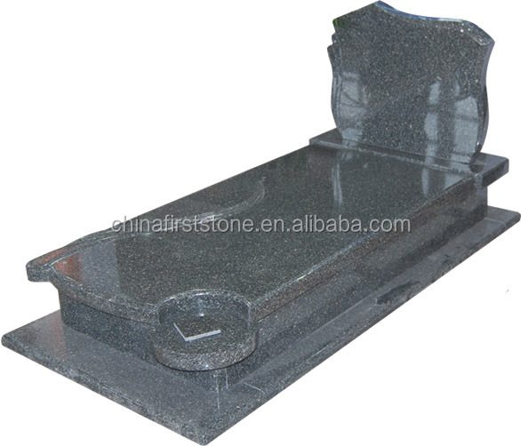 Dark Grey Granite Tombstone Slabs For Funerals, High Quality Dark Grey ...