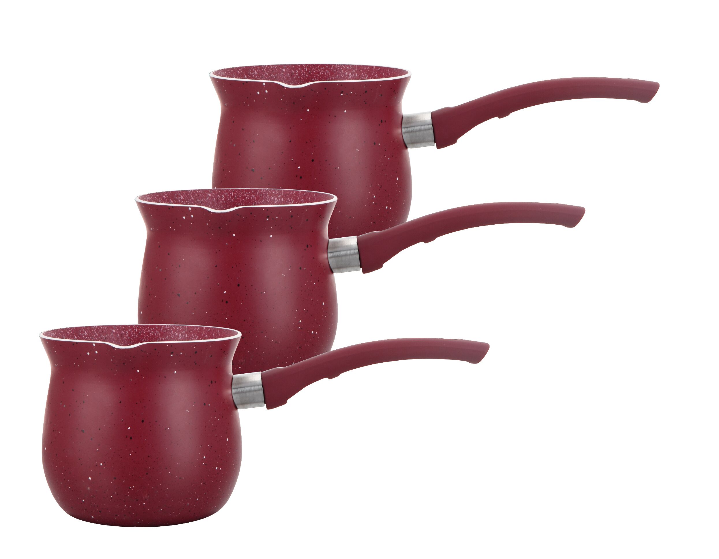Dalebrook Turkish Coffee Warmer Set With Enamel Cezve And Wooden Handle ...