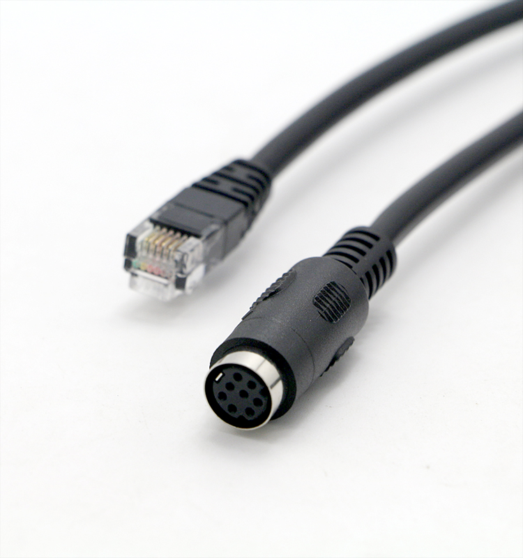 ตัวผู้ถึงตัวเมีย Rj45 8pin Minidin Cable คุณภาพสูง ตัวผู้ถึงตัวเมีย ...