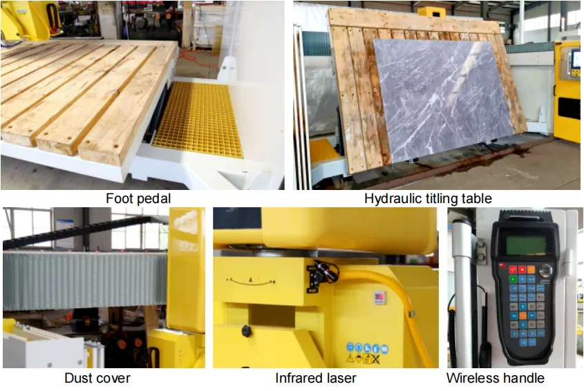 5-axis Cnc Bridge Saw: Movable Bridge Machine For Precise Granite And ...