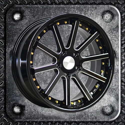 17 Inch 5 Holes Alloy Wheels With Rivets, High Quality 17 Inch 5 Holes ...