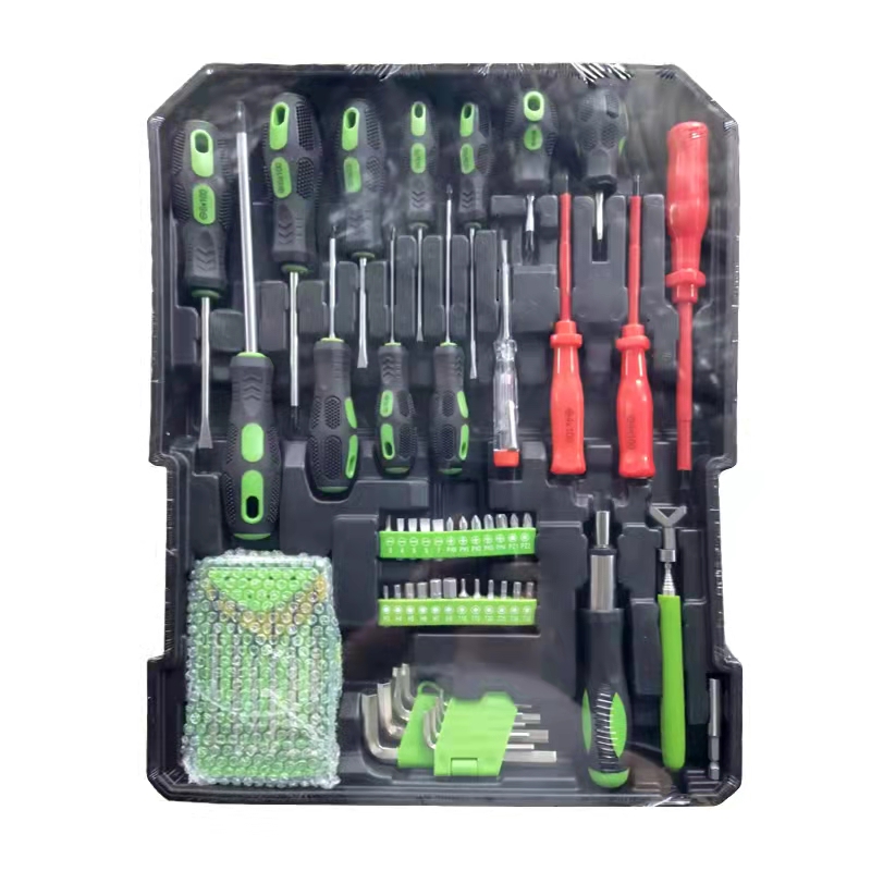 Hand Tool Set With Trolley Green Color Handle, High Quality Hand Tool ...
