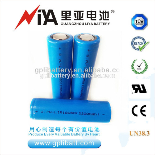 18650 3.7v 2200mah Rechargeable Battery For Power Bank, High Quality ...