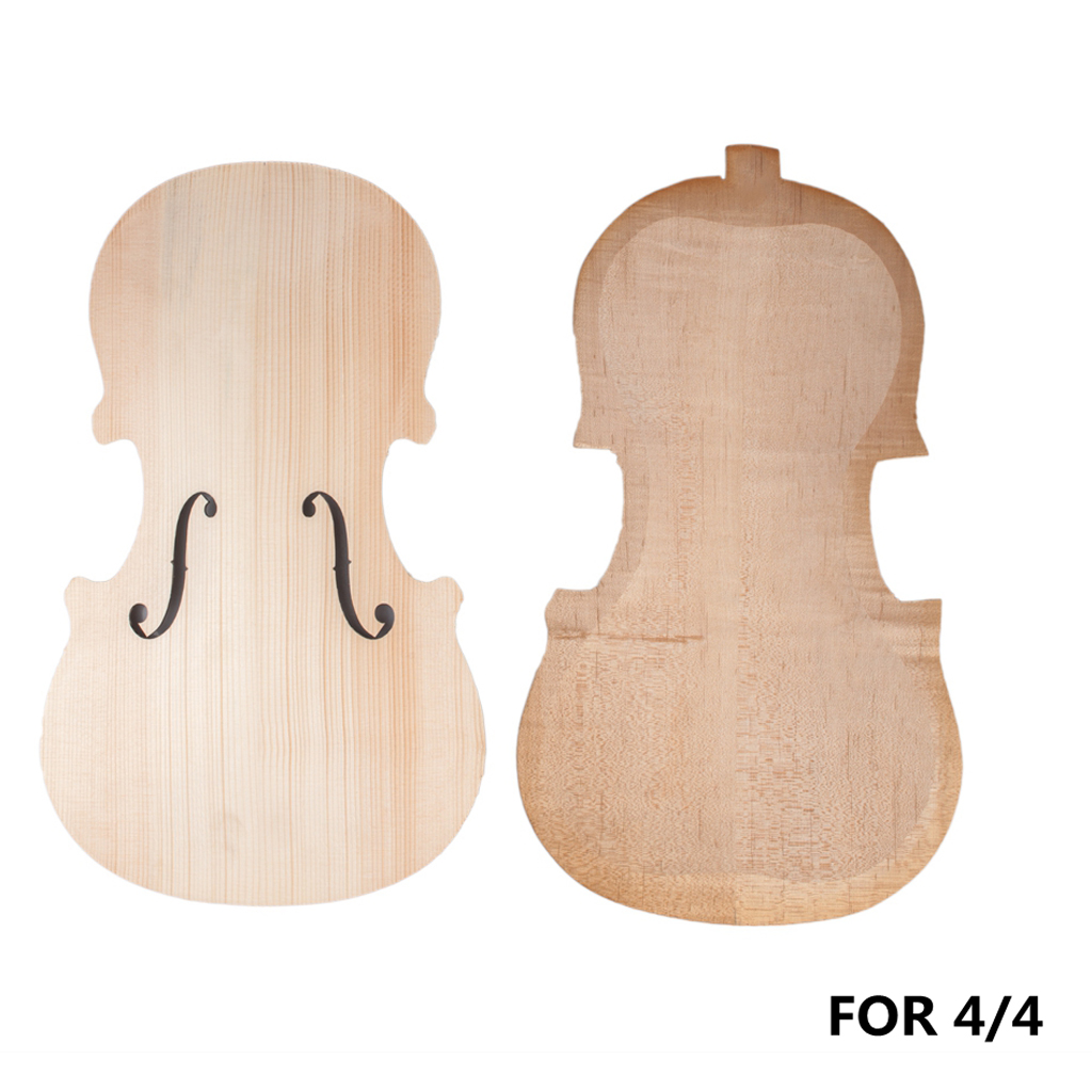 1 Set Wood Unfinished Violins Fiddle Spruce Panel Plate + Maple ...
