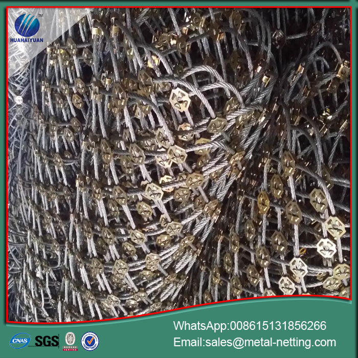 Wire Rope Netting Galvanized Rope Mesh, High Quality Wire Rope Netting ...