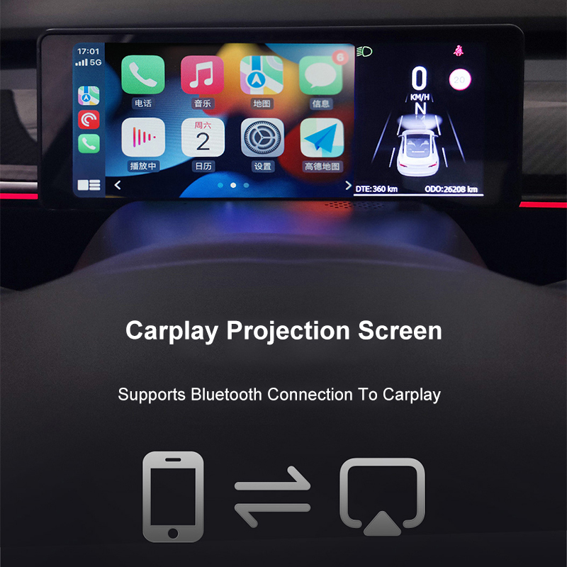 6.8 Inch Smart Meter Icd Speedometer Hud Display For Tesla Model 3 & Y ...