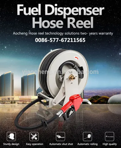 1 Inch Fuel Hose Reel With Nozzle, High Quality 1 Inch Fuel Hose Reel ...