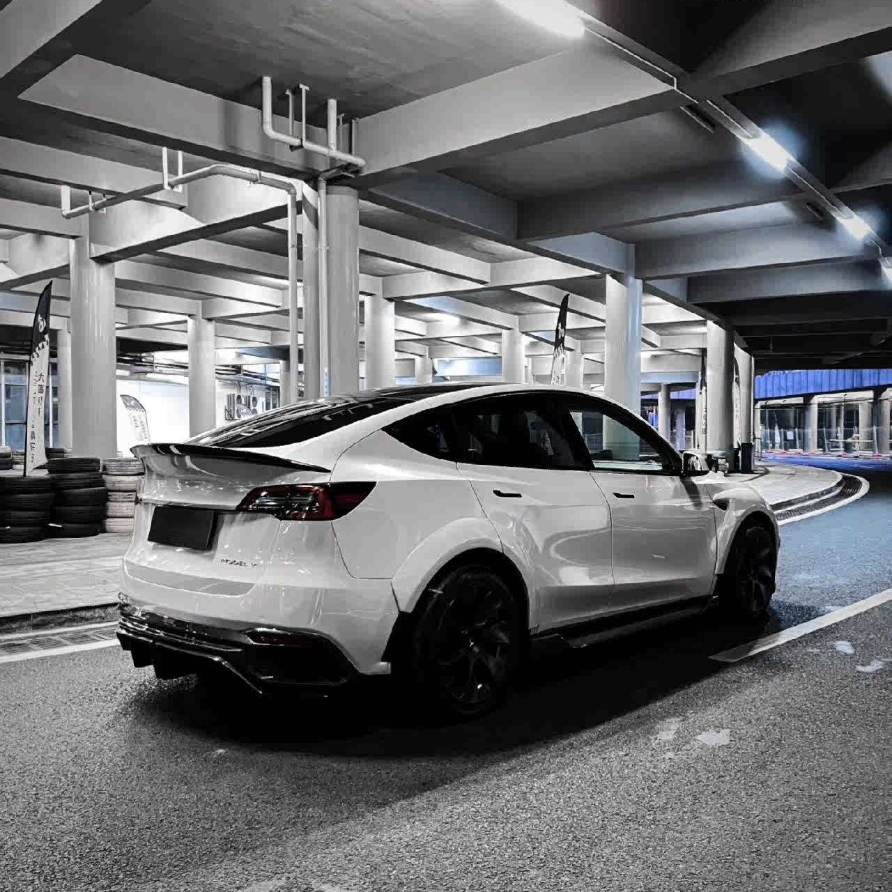 Tesla Model Y Full Body Kit: Front, Rear Bumper, And Side Skirt, High ...