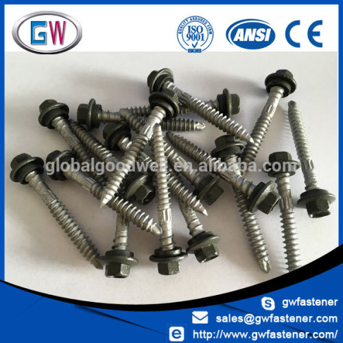 Hot Selling Galvanised Hexagon Roofing Cladding Screw, High Quality Hot ...