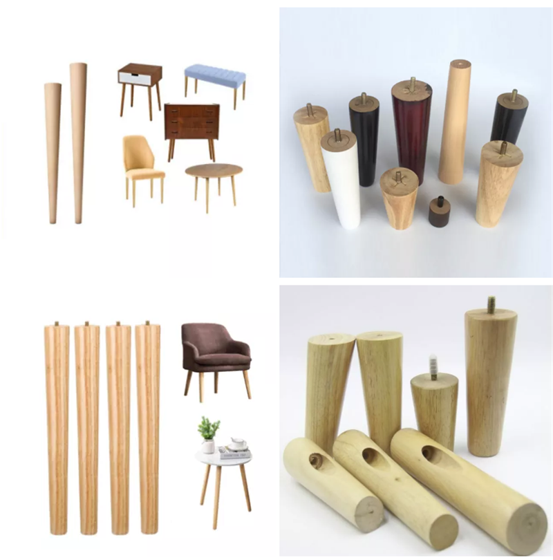 Wooden Screw Bed Table Chair Legs - Carved Furniture Base For Sofa ...