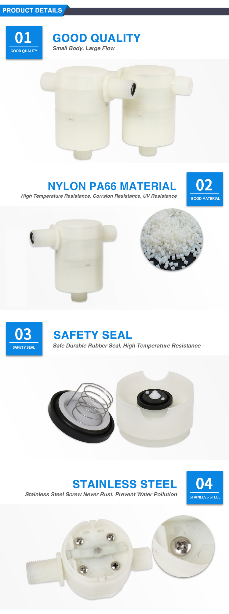 High Flow Automatic Water Level Control Valve For Water Pools, High ...