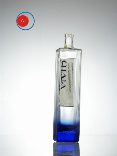 750 Ml Glass Square Wine Spirit Bottle, High Quality 750 Ml Glass ...