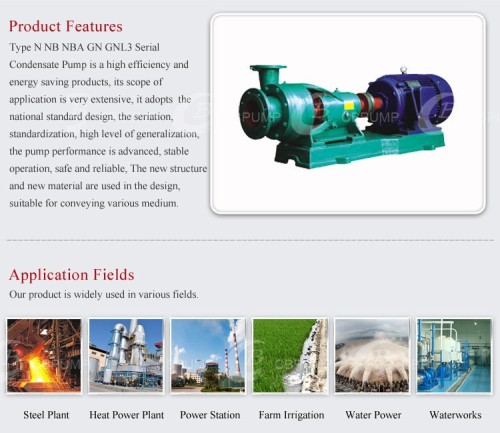 Iso Standard Steam Centrifugal Condensate Drain Pump For Steam Power ...