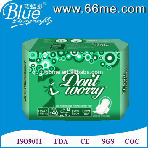 Factory Cotton Sanitary Pad Lady Pad, High Quality Factory Cotton ...