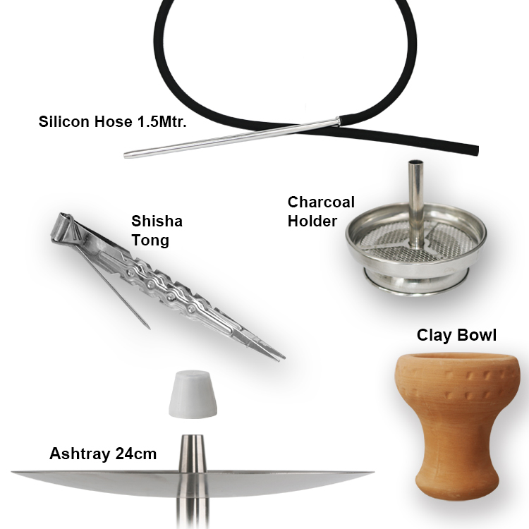 Stainless Steel Iranian Mya hubbly hookah shisha Images & Photos