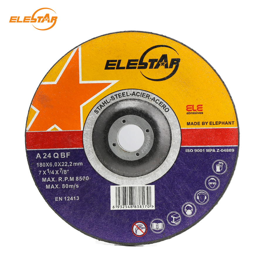 Manufacturer Ele High Sharpness 7 Inch Metal Grinding Disc 180x6x22mm ...