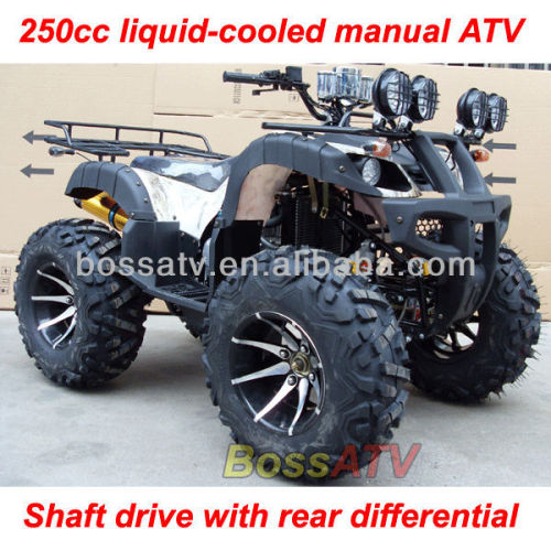 250cc Liquid-cooled Manual Utility 4x2 Shaft Drive Atv With Rear ...