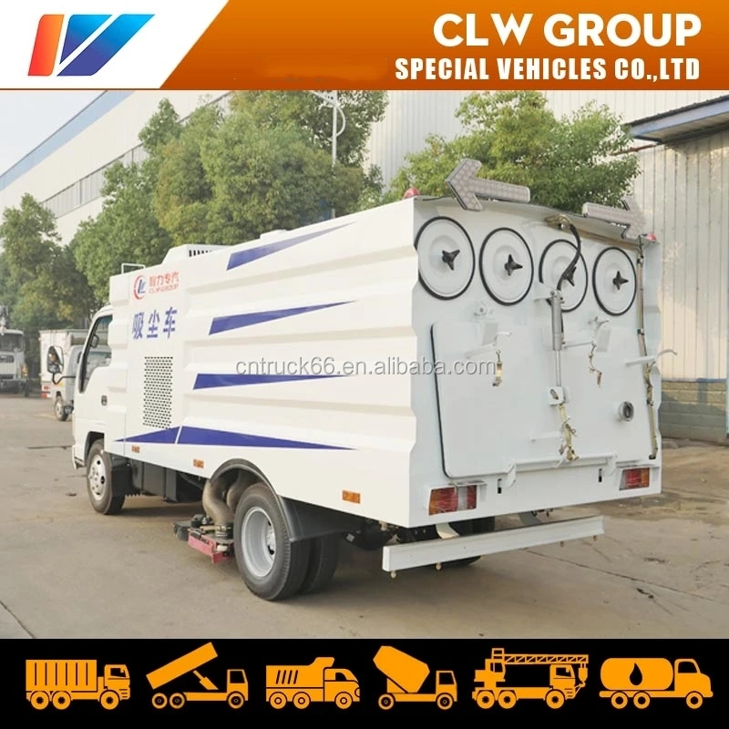 Japan I Suzu 5cbm Snow Road Sweeping Machines Vacuum Cleaner Truck Road ...