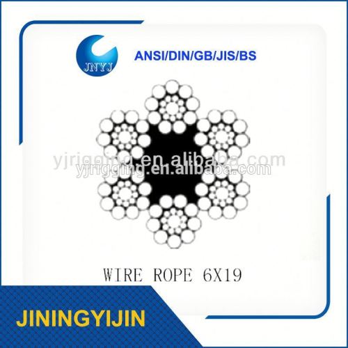 6x19 Ungalvanized Steel Wire Rope 4mm, High Quality 6x19 Ungalvanized ...