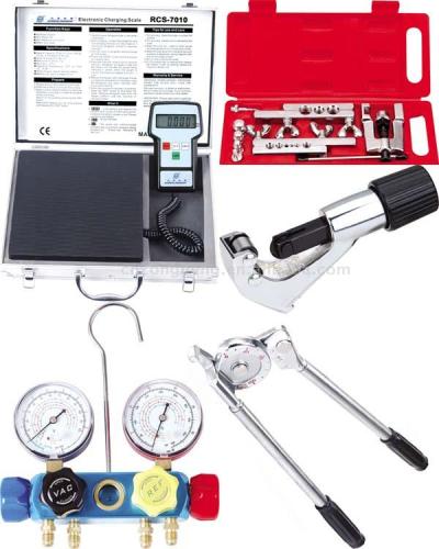 Electronic Refrigerant Scale Manifold Flaring Tool Tube Cutter And Tube ...
