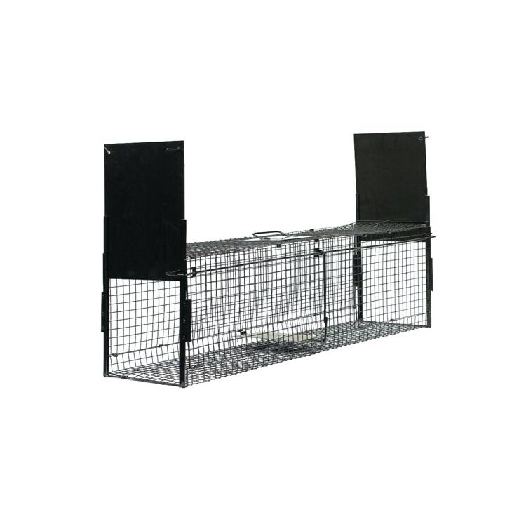 Double Door Steel Wire Animal Trap Catch Cage, High Quality Double Door ...