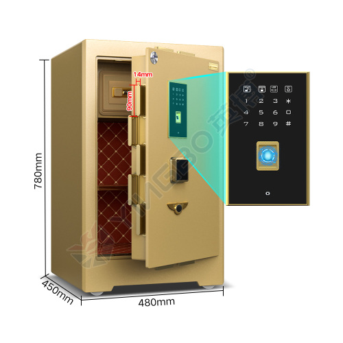 Patented Double Rows Lock Bolts Fingerprint Lock Safes, High Quality ...