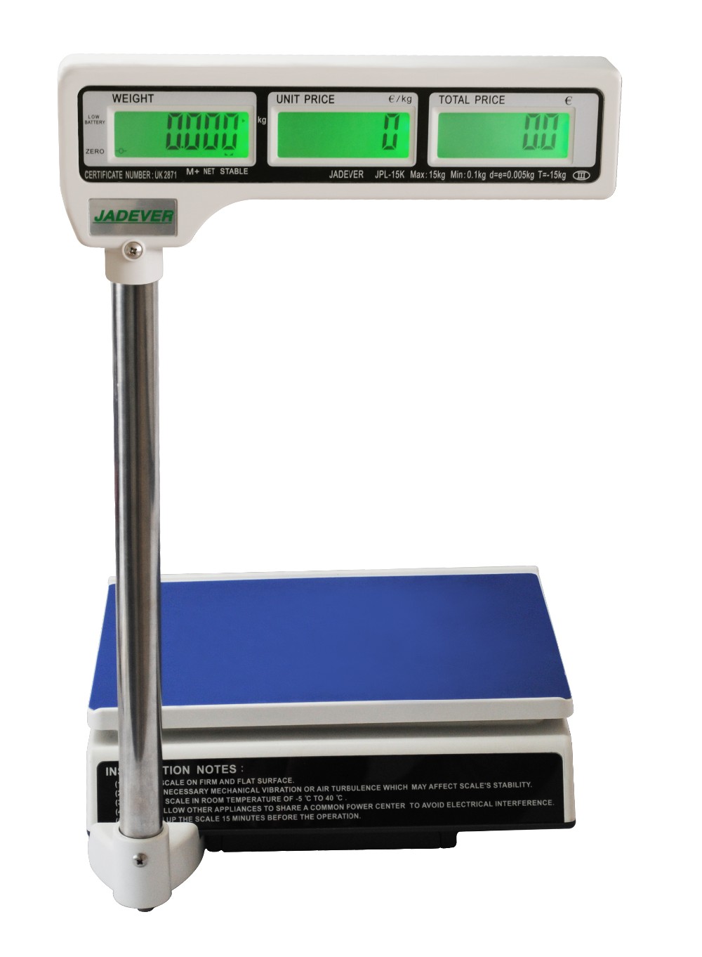 Jpl-3k/0.1g Oiml Approved Digital Weighing Balance Scale For Vegetables ...