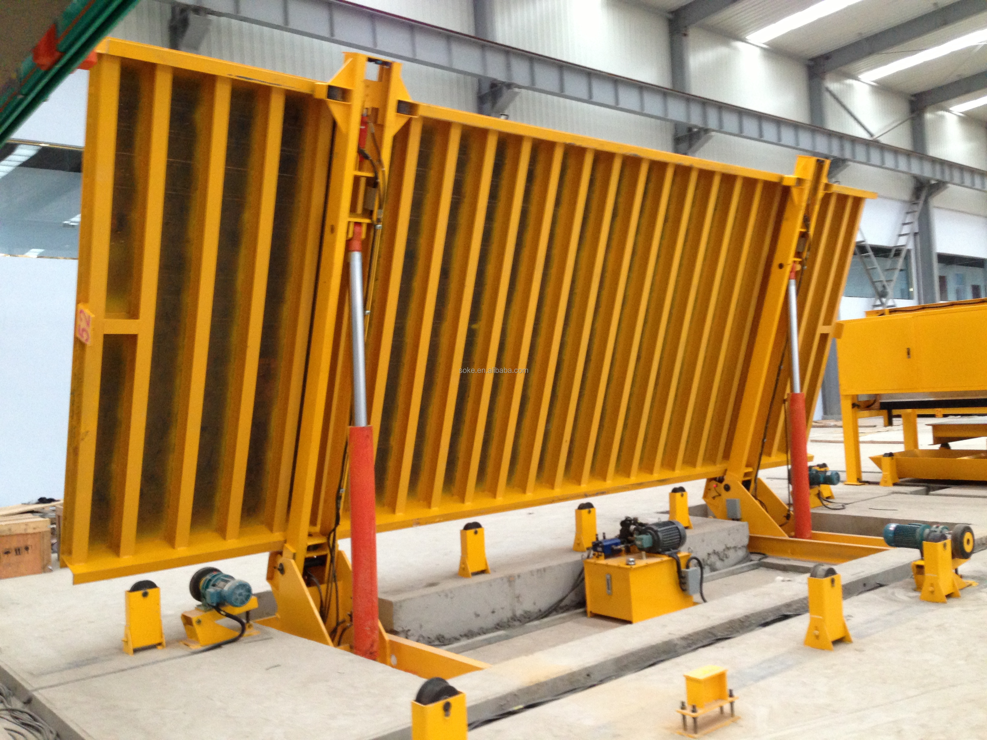 Wall Panel Tilting Table Precast Concrete Pallet Circulation Production ...